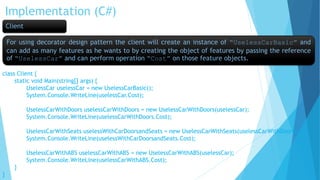 Decorator design pattern (A Gift Wrapper) | PPT