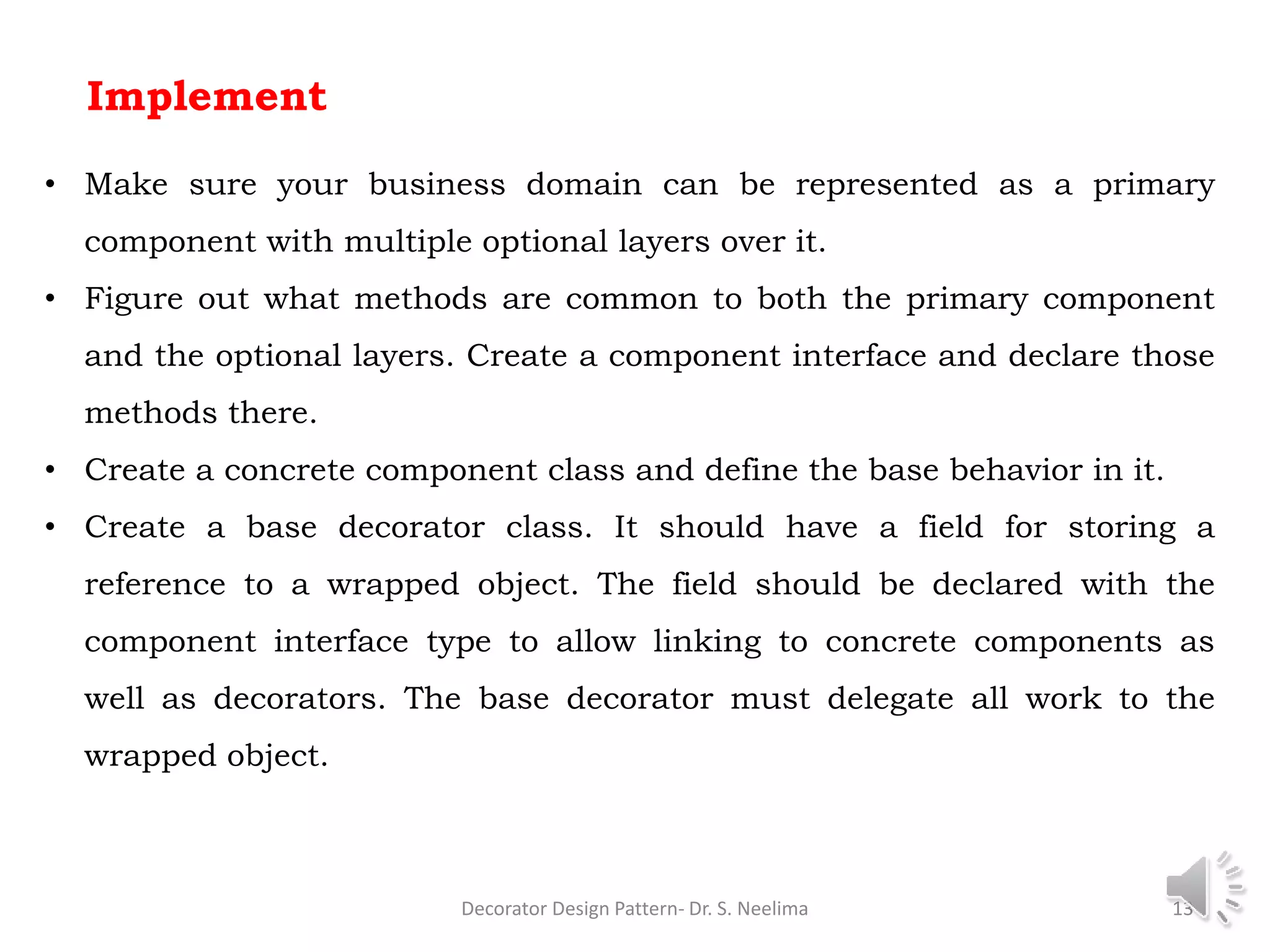Decorator Design Pattern Pptx Programming Languages Computing