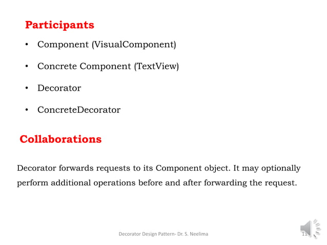 Decorator design pattern | PPTX | Programming Languages | Computing