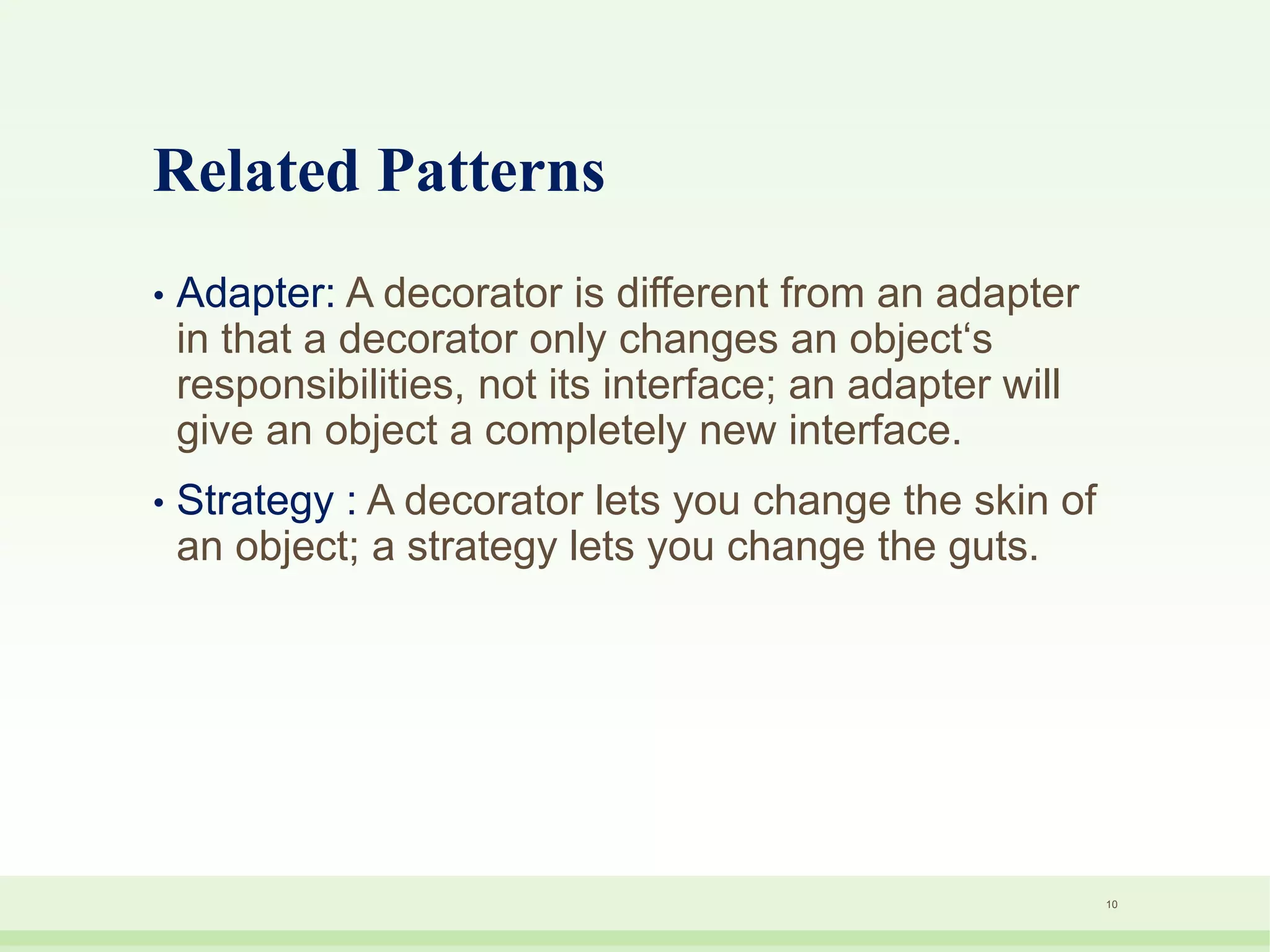 Decorator design pattern | PPTX