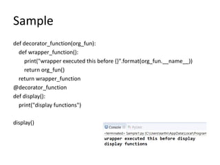 Decorators.pptx | Programming Languages | Computing