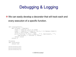 The Power of Decorators in Python [Meetup] | PPT