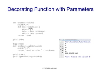 The Power of Decorators in Python [Meetup] | PPT
