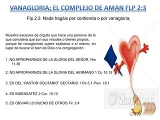 De corazon no por vanagloria ni imposicion | PPTX