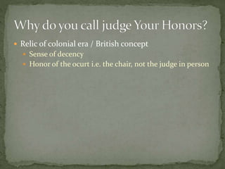 Decorum of the court by hajira rehman | PPTX