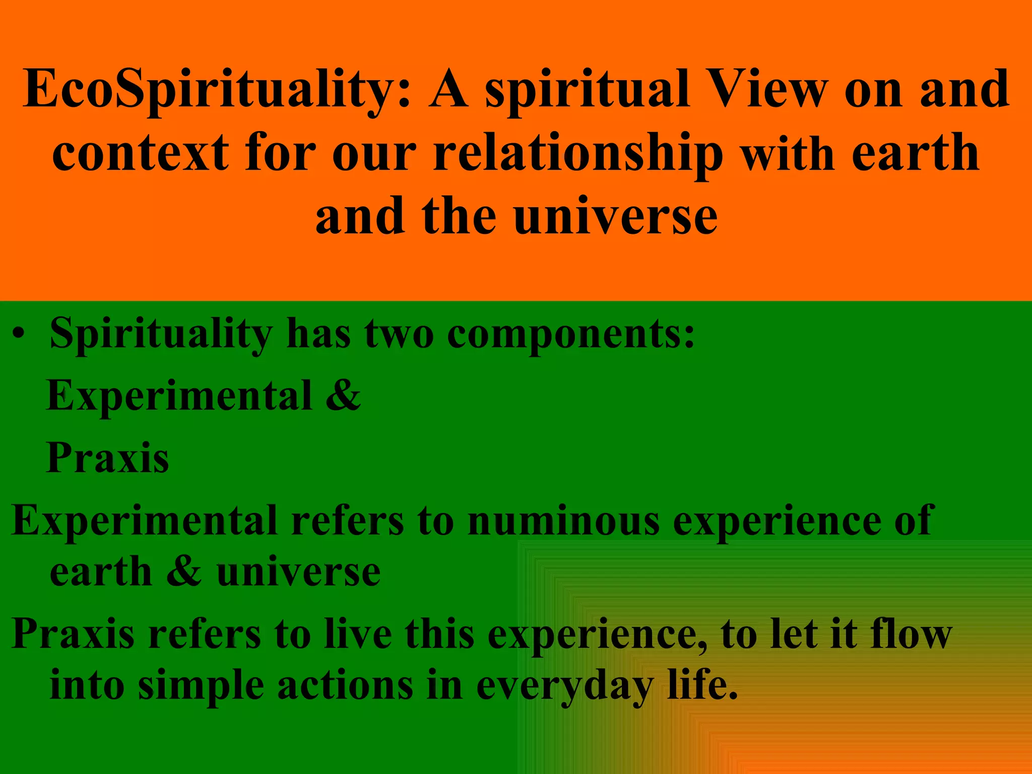 Eco-spirituality | PPT