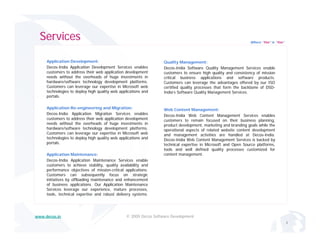 Decos Offshore Software Development Company | PPT