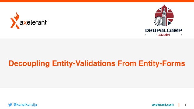 Decoupling entity-validations from entity-forms | PPT