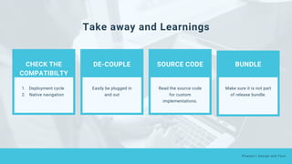 Decoupling react native test framework | PPT