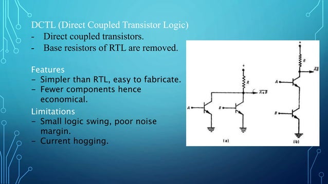 Evolution of digital logic family | PPTX | Consumer Electronics ...