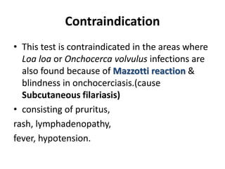Dec provocation test (lymphatic filiarisis) | PPTX