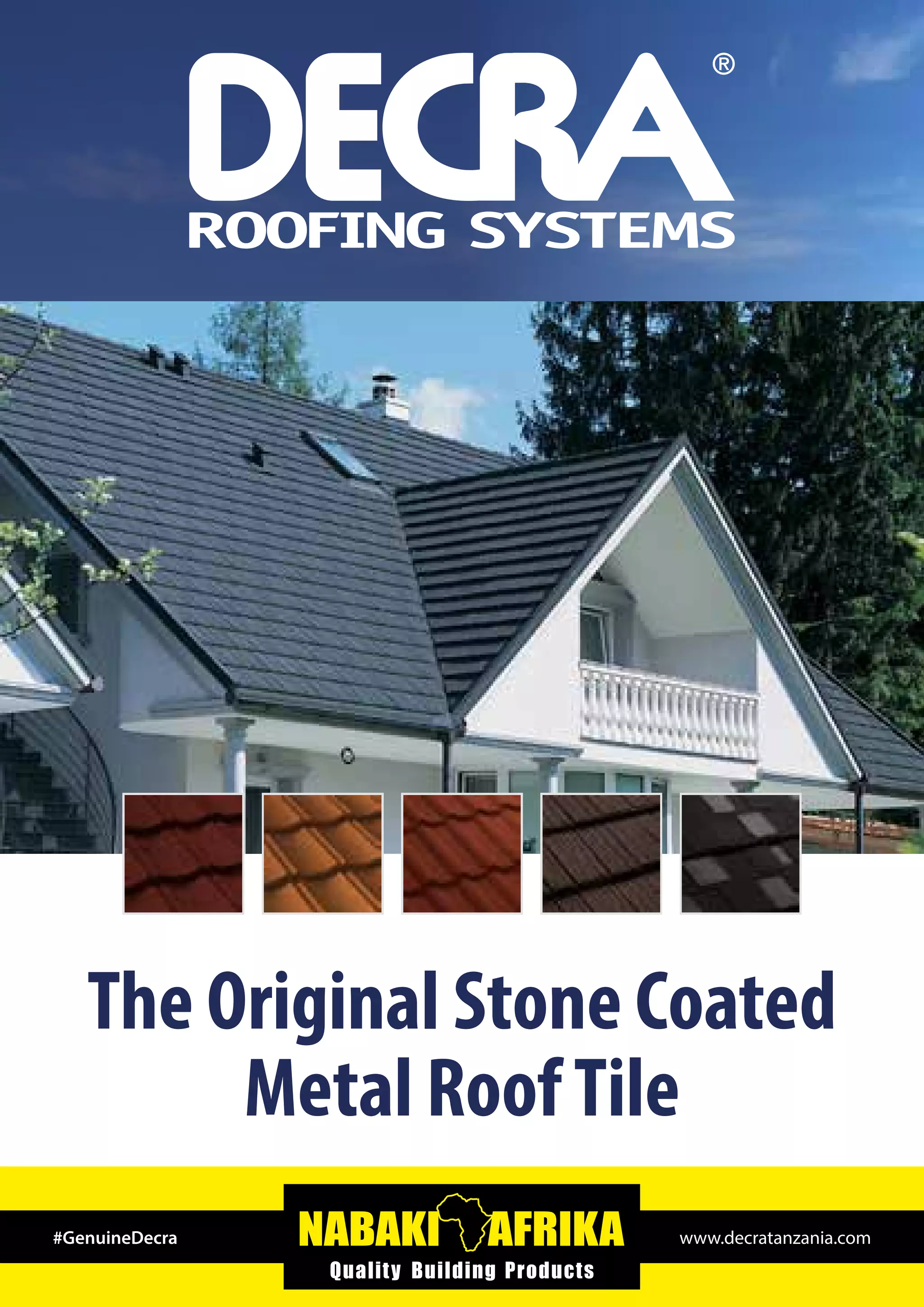 Decra Roofing Systems in Tanzania - Nabaki Afrika | PDF