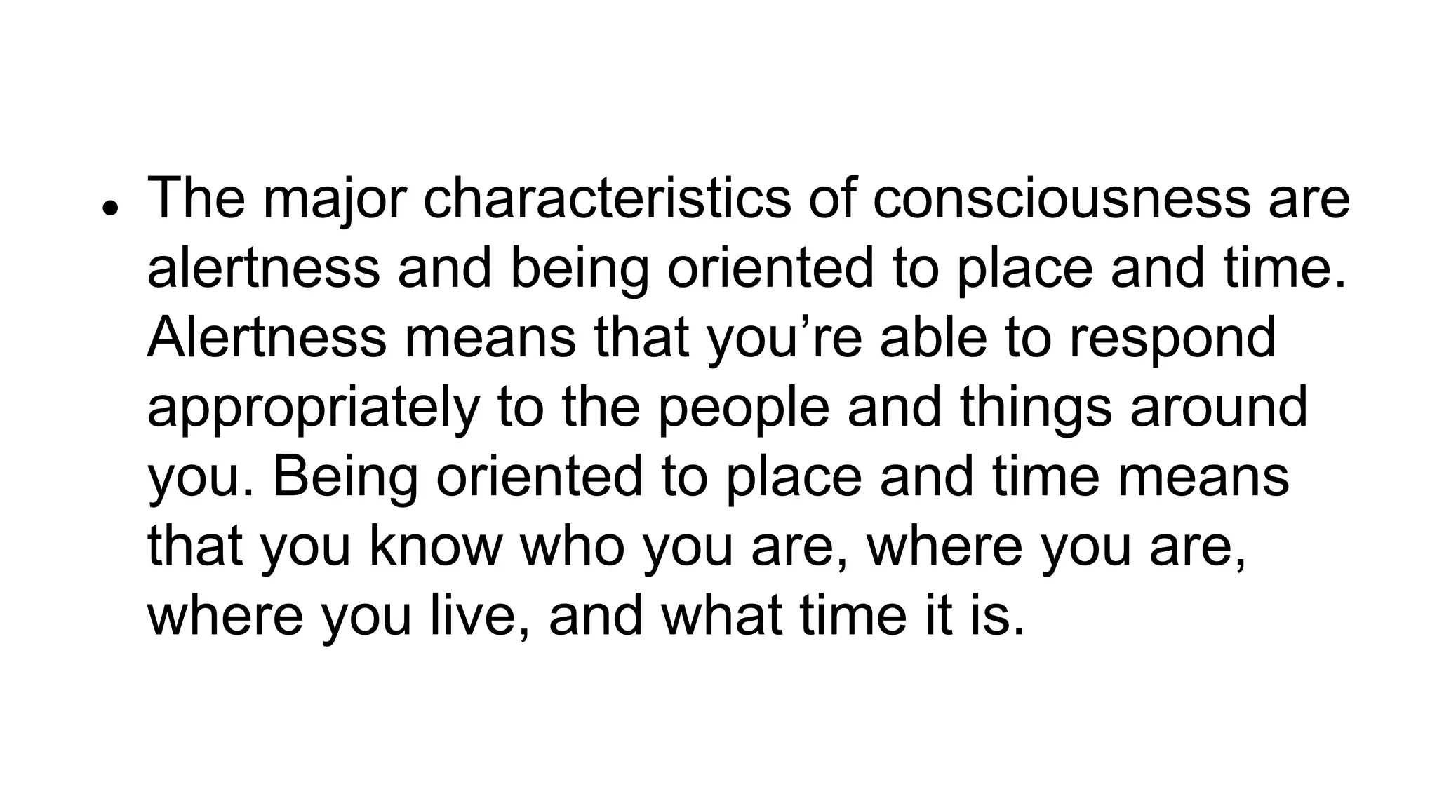Decreased consciousness | PPTX