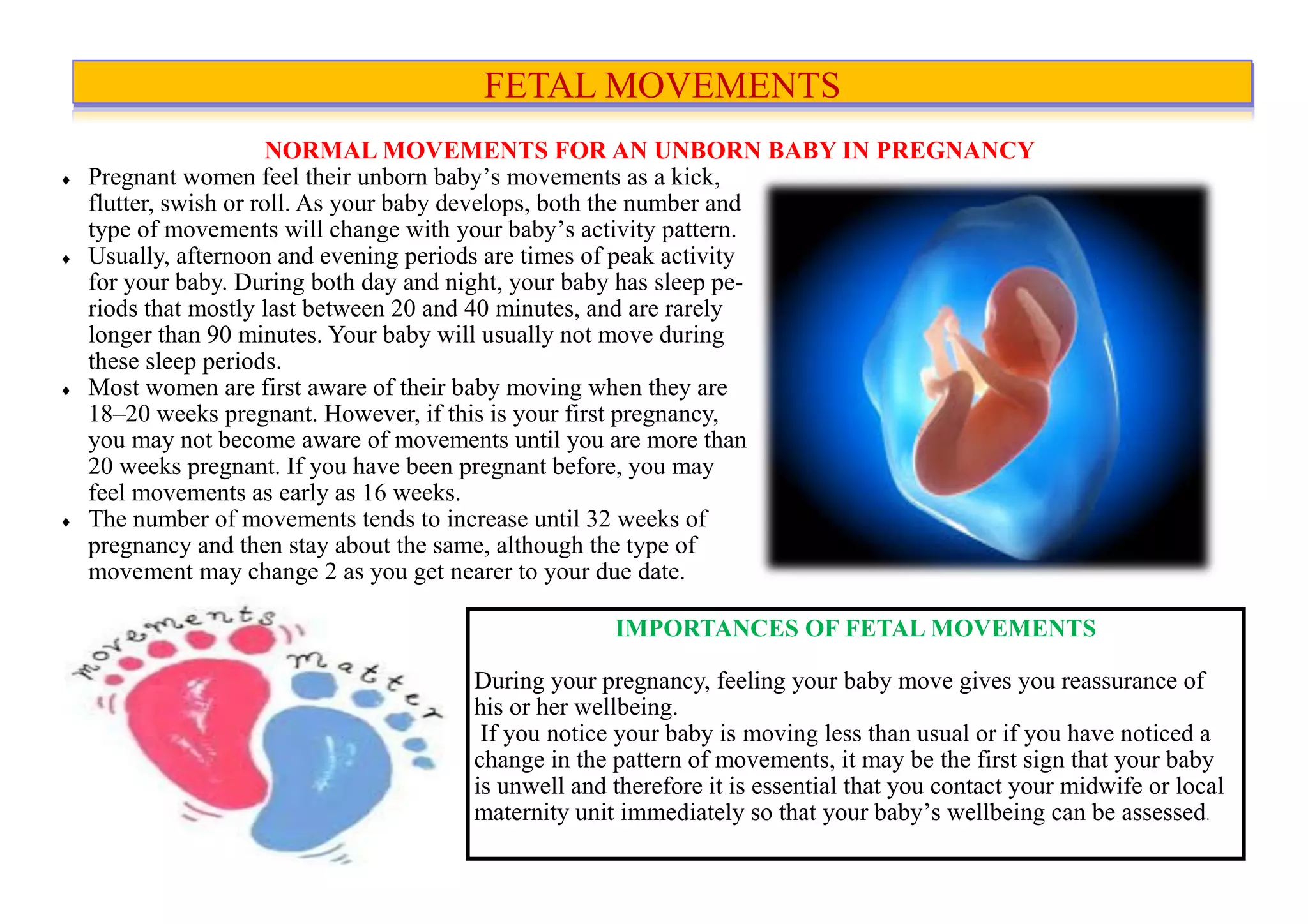 Decreased fetal movement | PDF