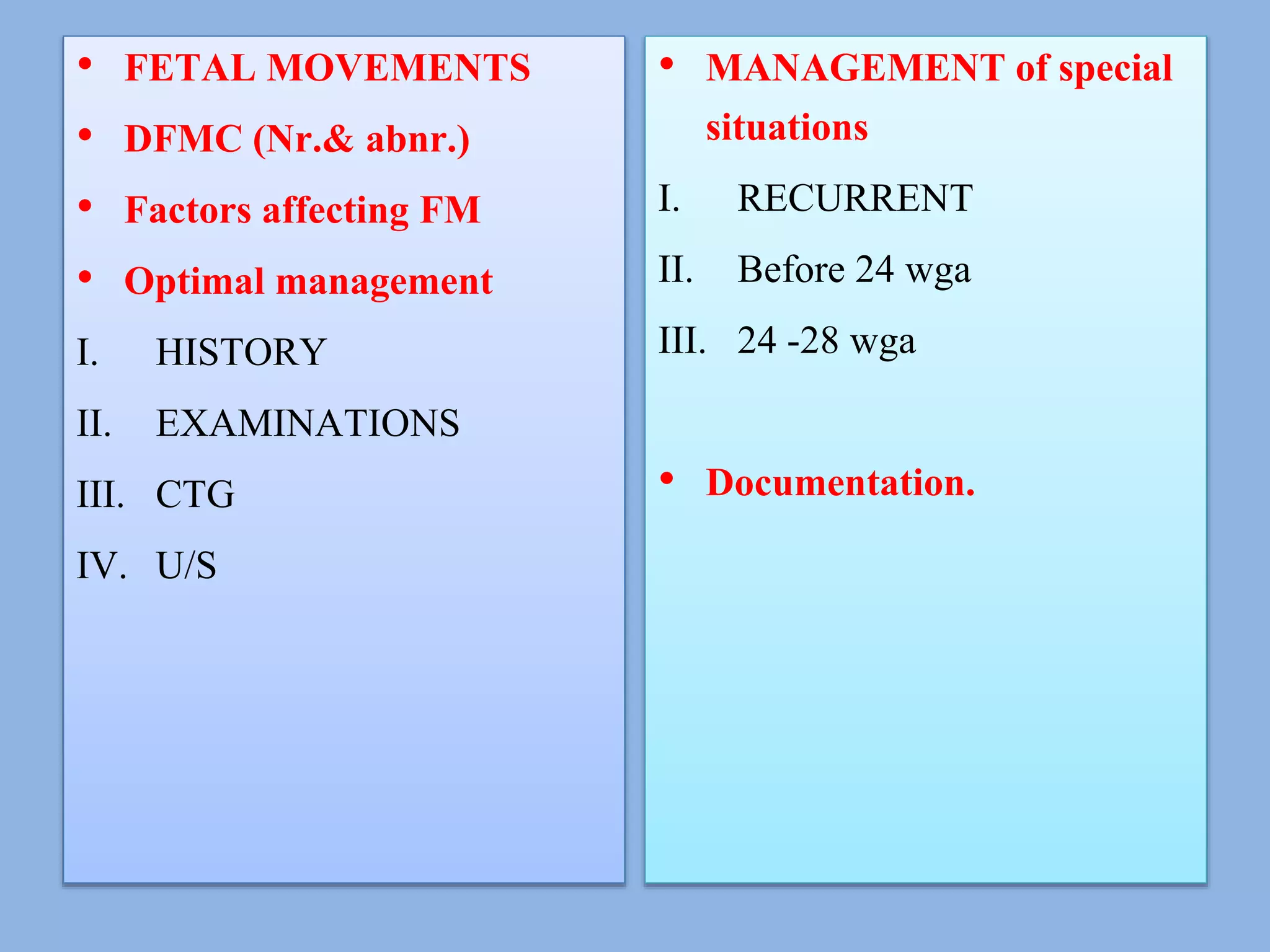 Decreased fetal movements | PPTX