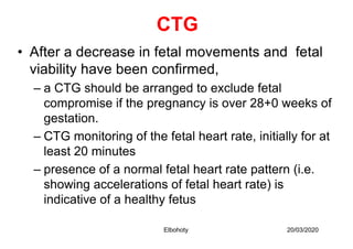 Decreased fetal movement | PDF