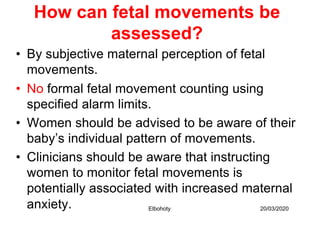 Decreased fetal movement | PDF