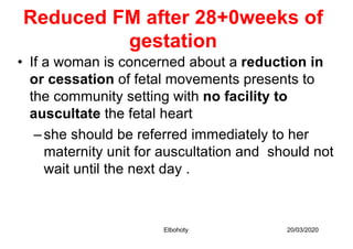 Decreased fetal movement | PDF