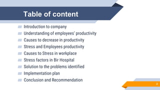 Decrease In Employees Productivity In Bir Hospital Nepal Pptx