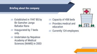 Decrease In Employees Productivity In Bir Hospital Nepal Pptx