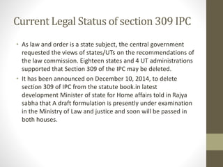 Decriminalization of section 309 indian penal code, | PPTX | Mental ...