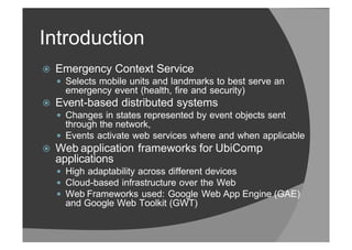 Droid Emergency Context Service - Msc. | PPT