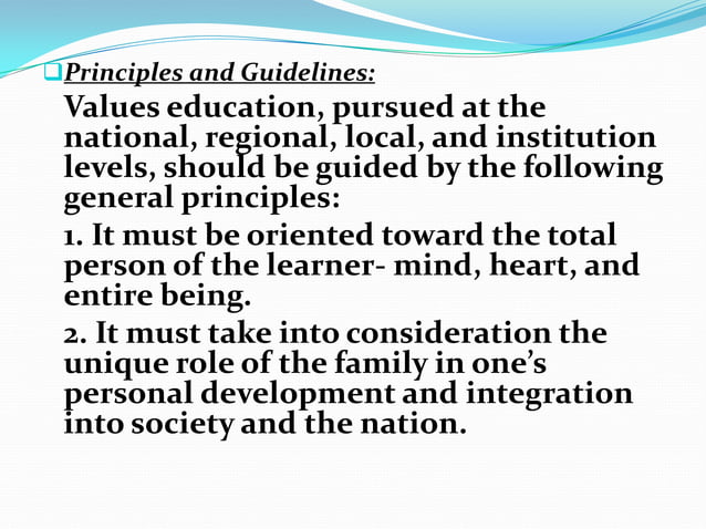 Decs values framework | PPTX | Education