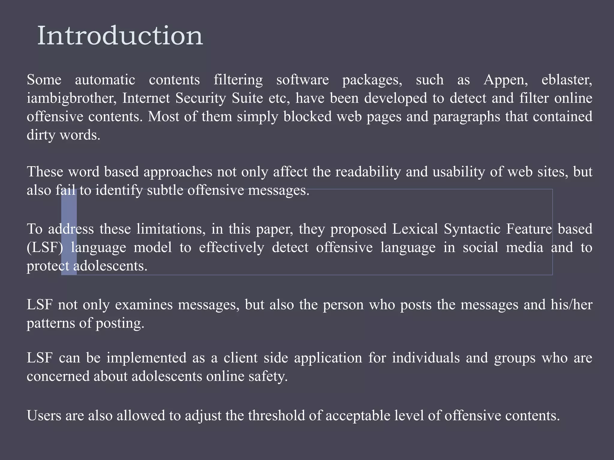 Detection of cyber-bullying | PPTX