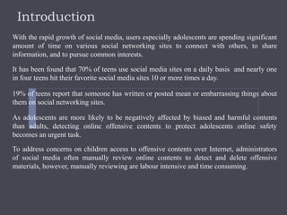 Detection of cyber-bullying | PPTX