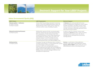 Dectron Support for Your LEED Projects | PDF