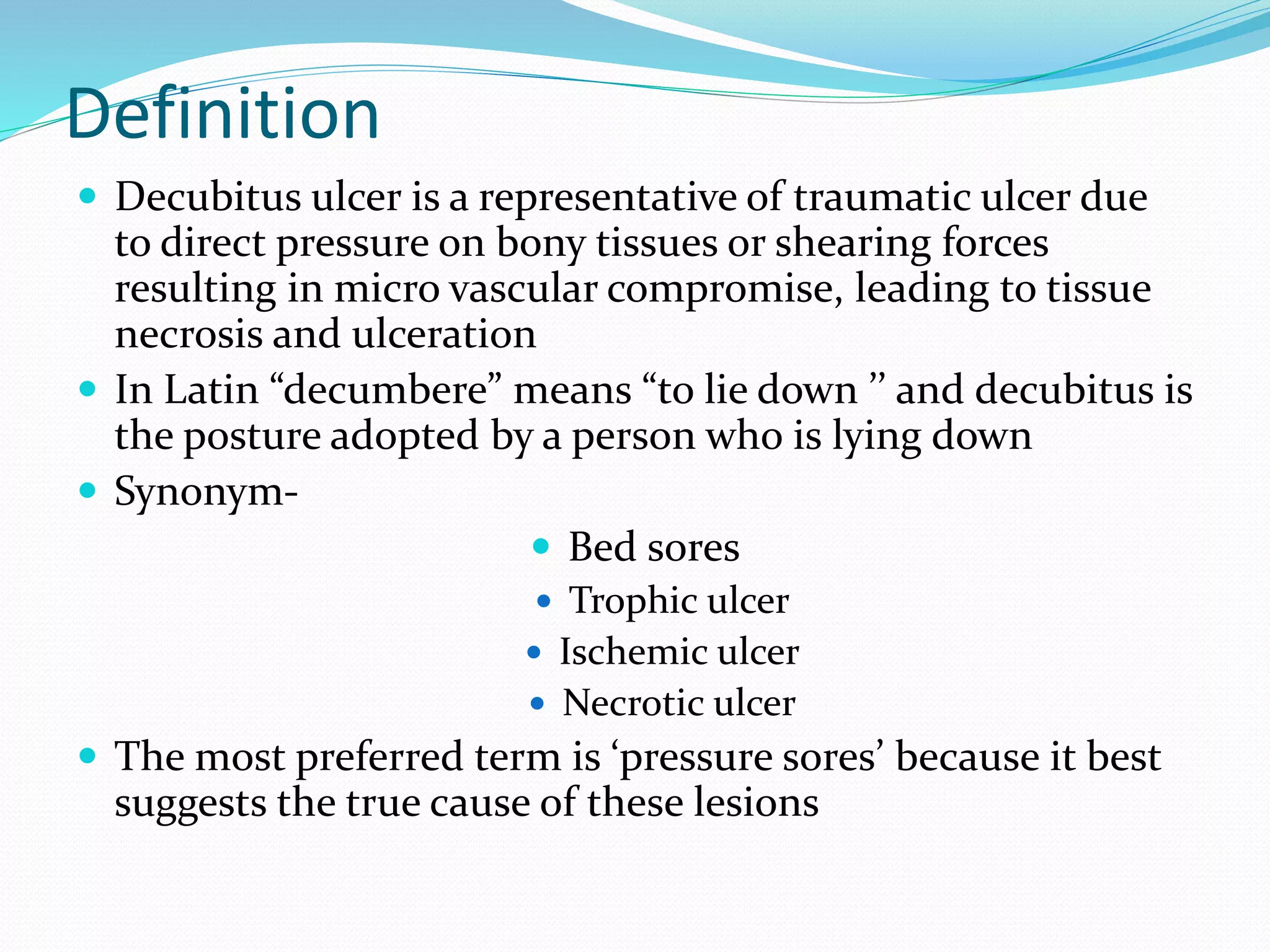 Decubitus ulcer | PPTX