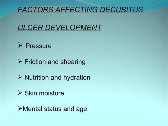 Decubitus ulcers in neurosurgery | PPT