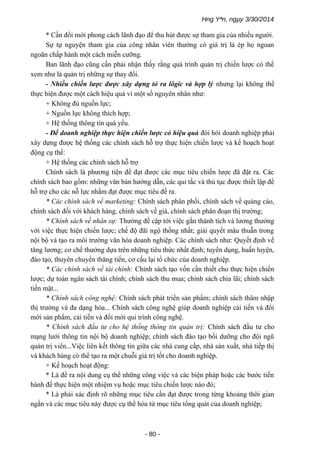 bài giảng quản trị chiến lược | DOC