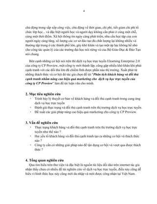 Đề cương luận văn cao học : PHÂN TÍCH KHÁCH HÀNG VÀ ĐỐI THỦ CẠNH TRANH NHẰM NÂNG CAO HIỆU QUẢ ...
