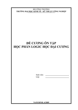 De cuong on tap (form) | DOC