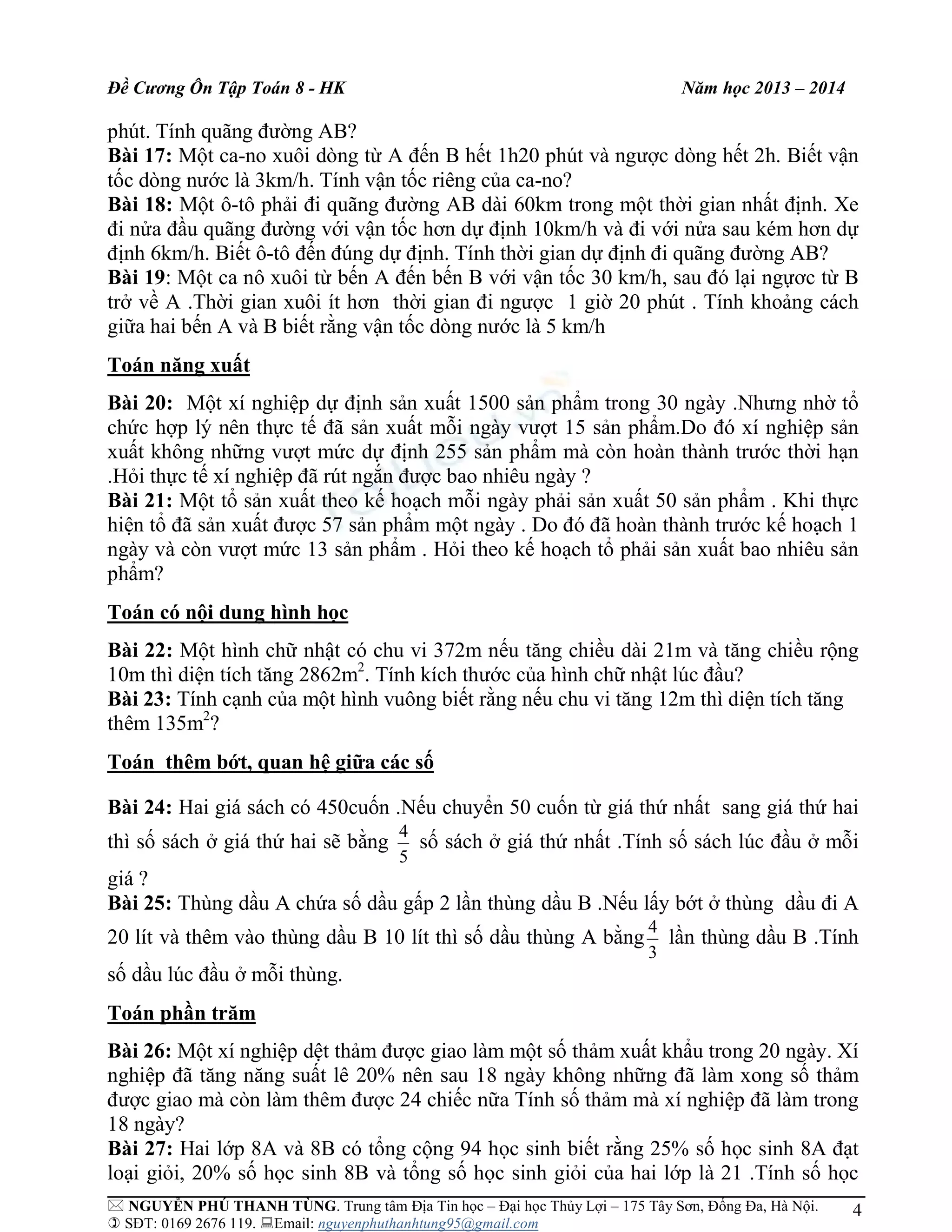 De cuong on_tap_toan_8_hk2_1657 | PDF