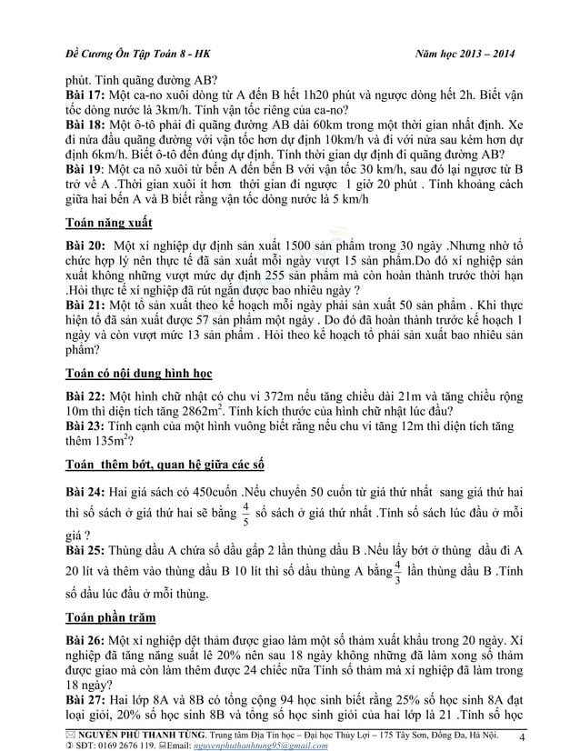 De cuong on_tap_toan_8_hk2_1657 | PDF