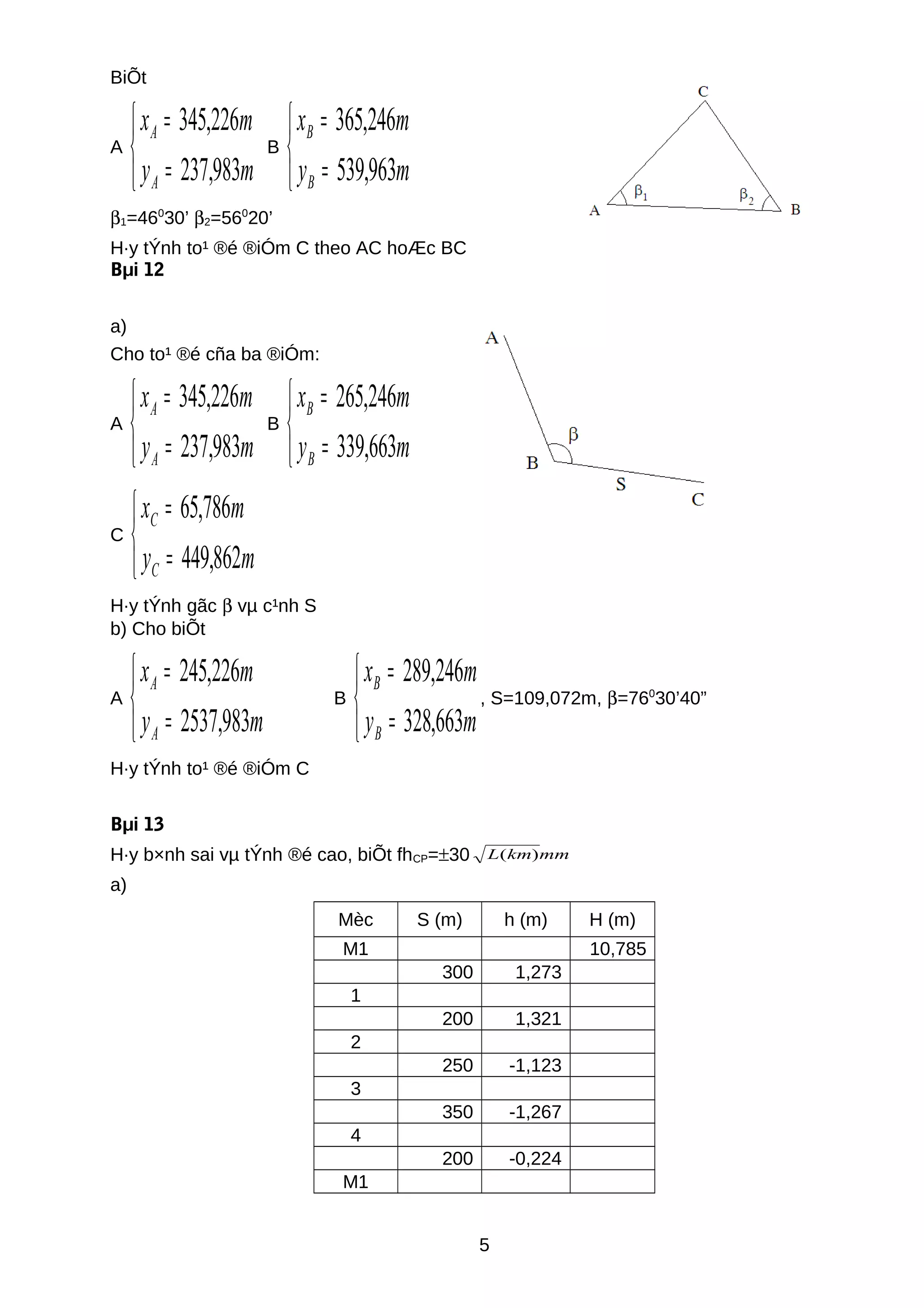 Đề cương ôn thi trắc địa trắc địa đại cương | DOC