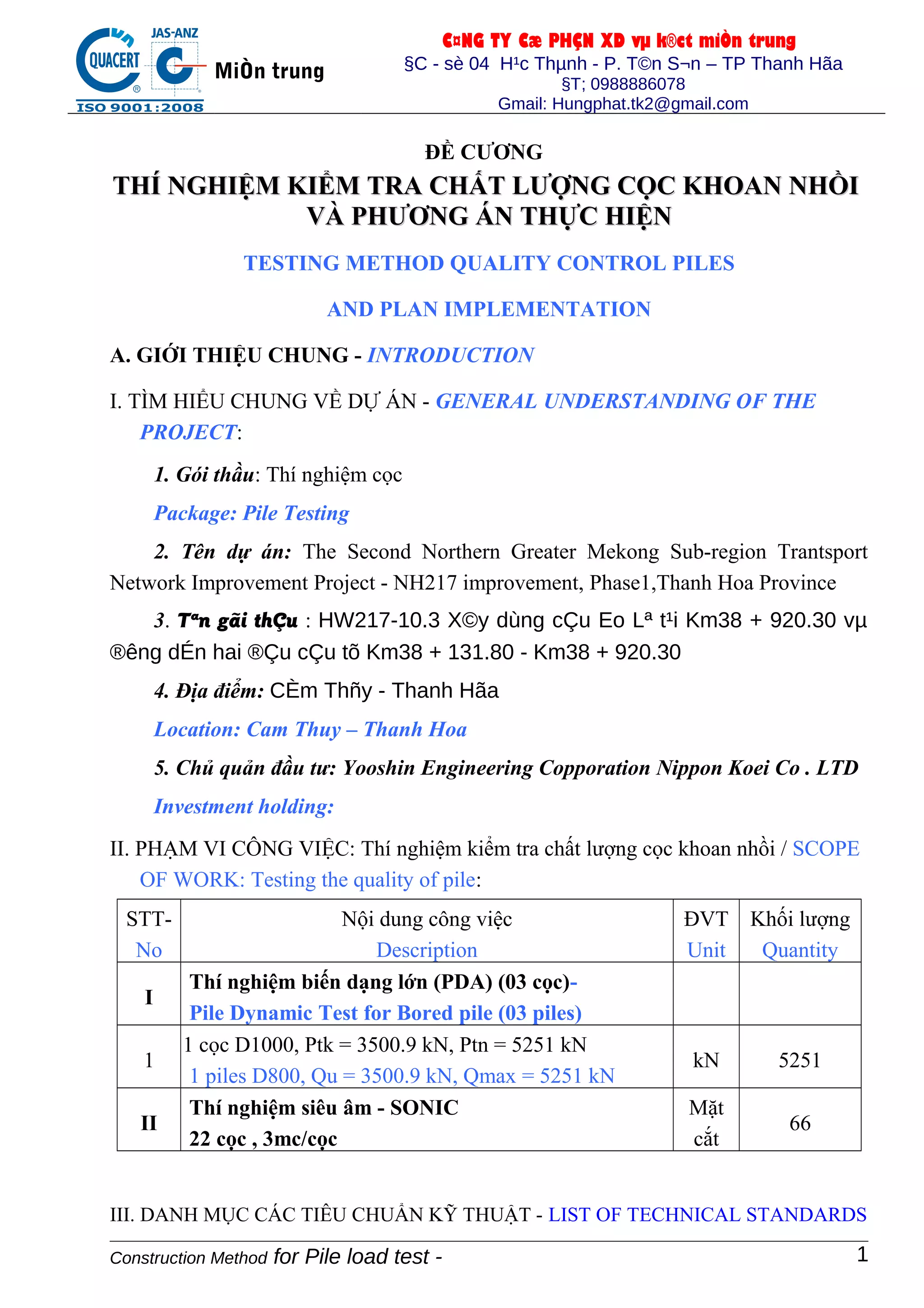 De cuong thi nghiem coc khoan nhoi | DOC