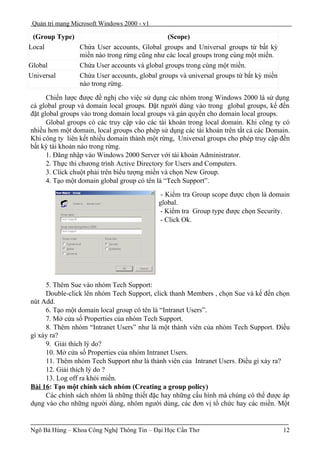 De Cuong Thuc Hanh Mang May Tinh | PDF