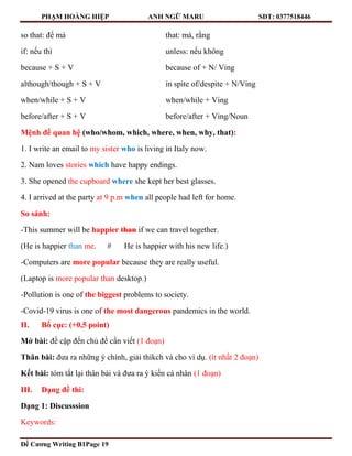 De cuong Writing Vstep B1 C1 rất hay và sá đề thi thực tế | DOCX