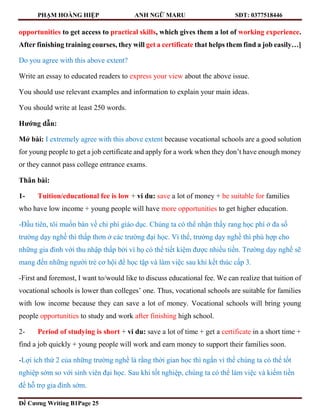 De cuong Writing Vstep B1 C1 rất hay và sá đề thi thực tế | DOCX