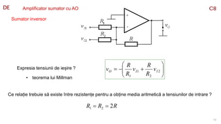 ELECTRONICA APLICATA AMPLIFICATOARE OPERATIONALE | PDF