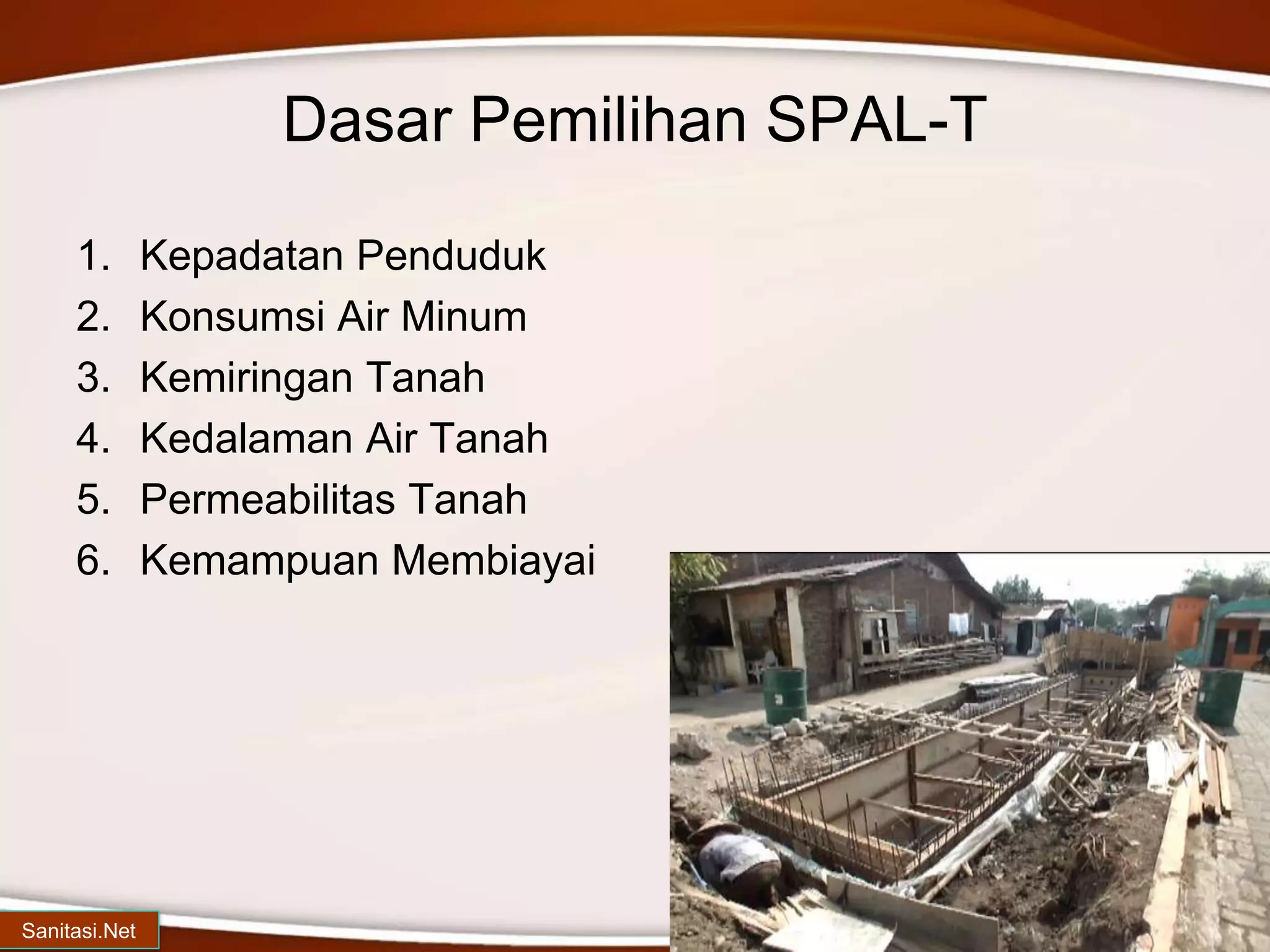 Pedoman Pemilihan Sistem Pengelolaan Air Limbah Terpusat (SPAL-T) | PDF