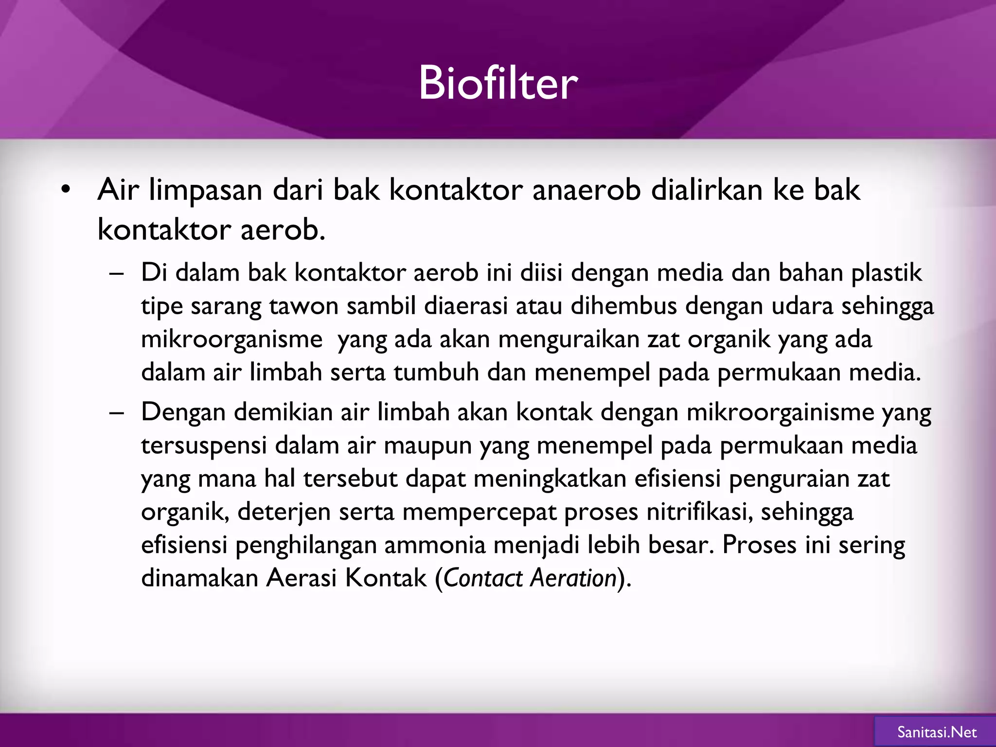Perencanaan Teknis Bangunan Pengolahan Air Limbah secara Gabungan | PDF