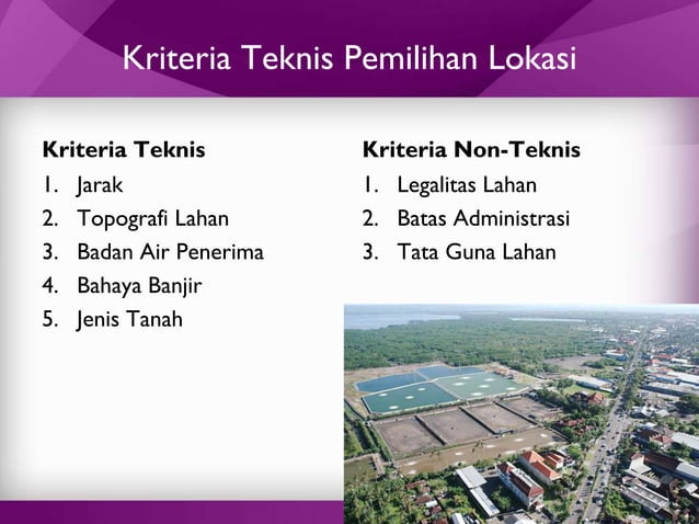 Pemilihan Lokasi Instalasi Pengolahan Air Limbah (IPAL) | PDF