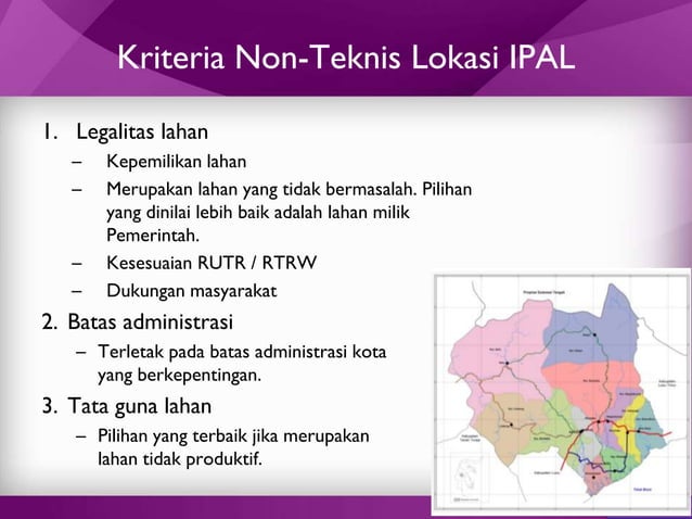 Pemilihan Lokasi Instalasi Pengolahan Air Limbah (IPAL) | PDF