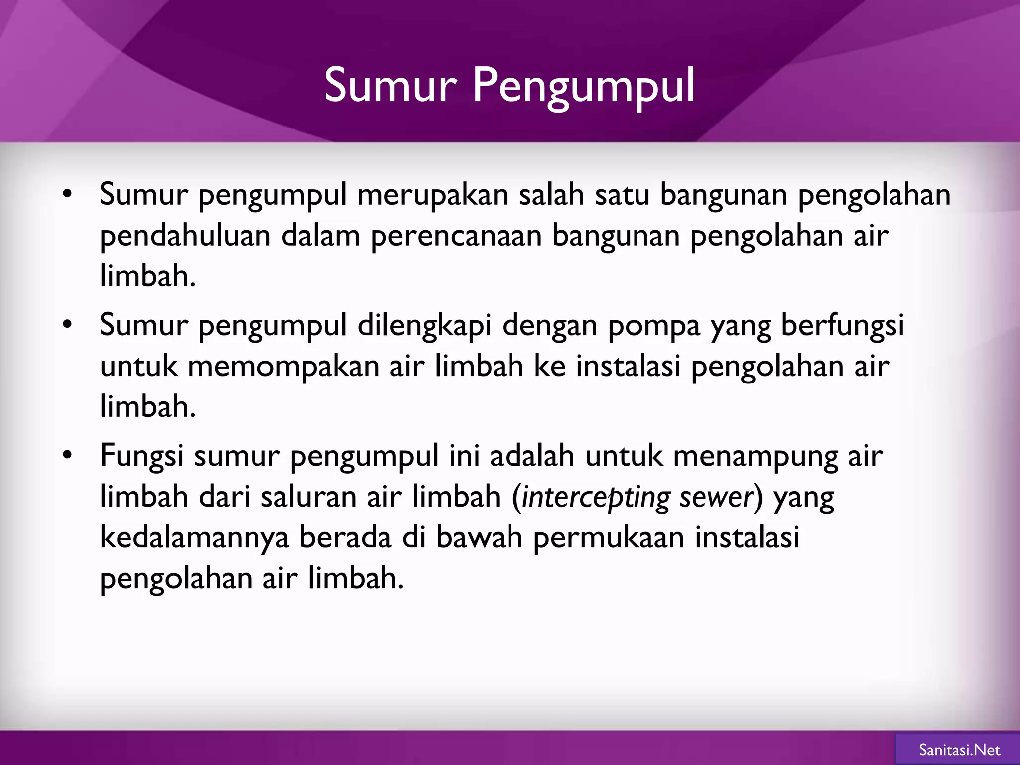Perencanaan Teknis Sistem Pengolahan Air Limbah (IPAL) Secara Fisik | PDF