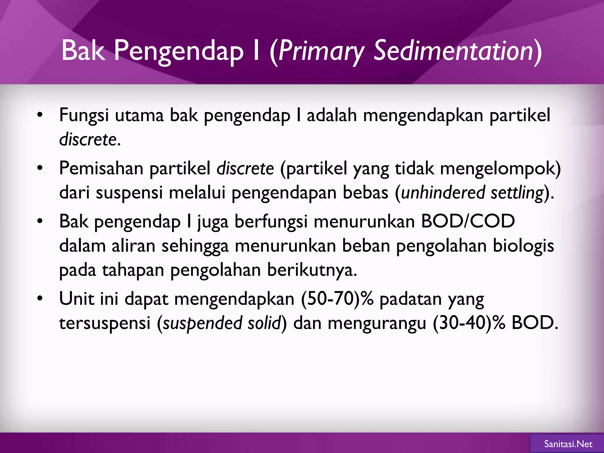 Perencanaan Teknis Sistem Pengolahan Air Limbah (IPAL) Secara Fisik | PDF