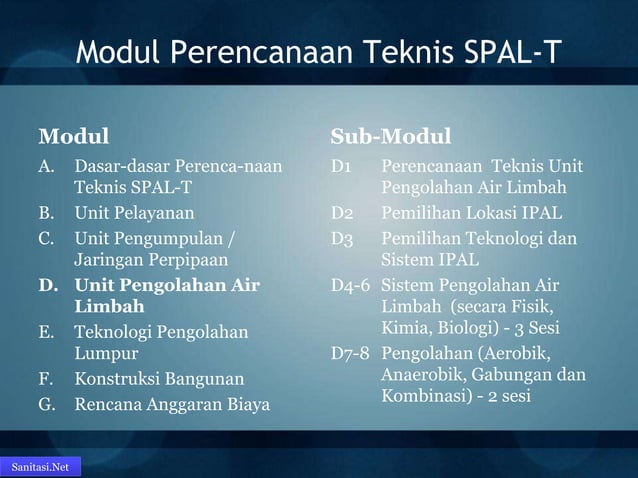 Perencanaan Teknis Sistem Pengolahan Air Limbah (IPAL) Secara Fisik | PDF